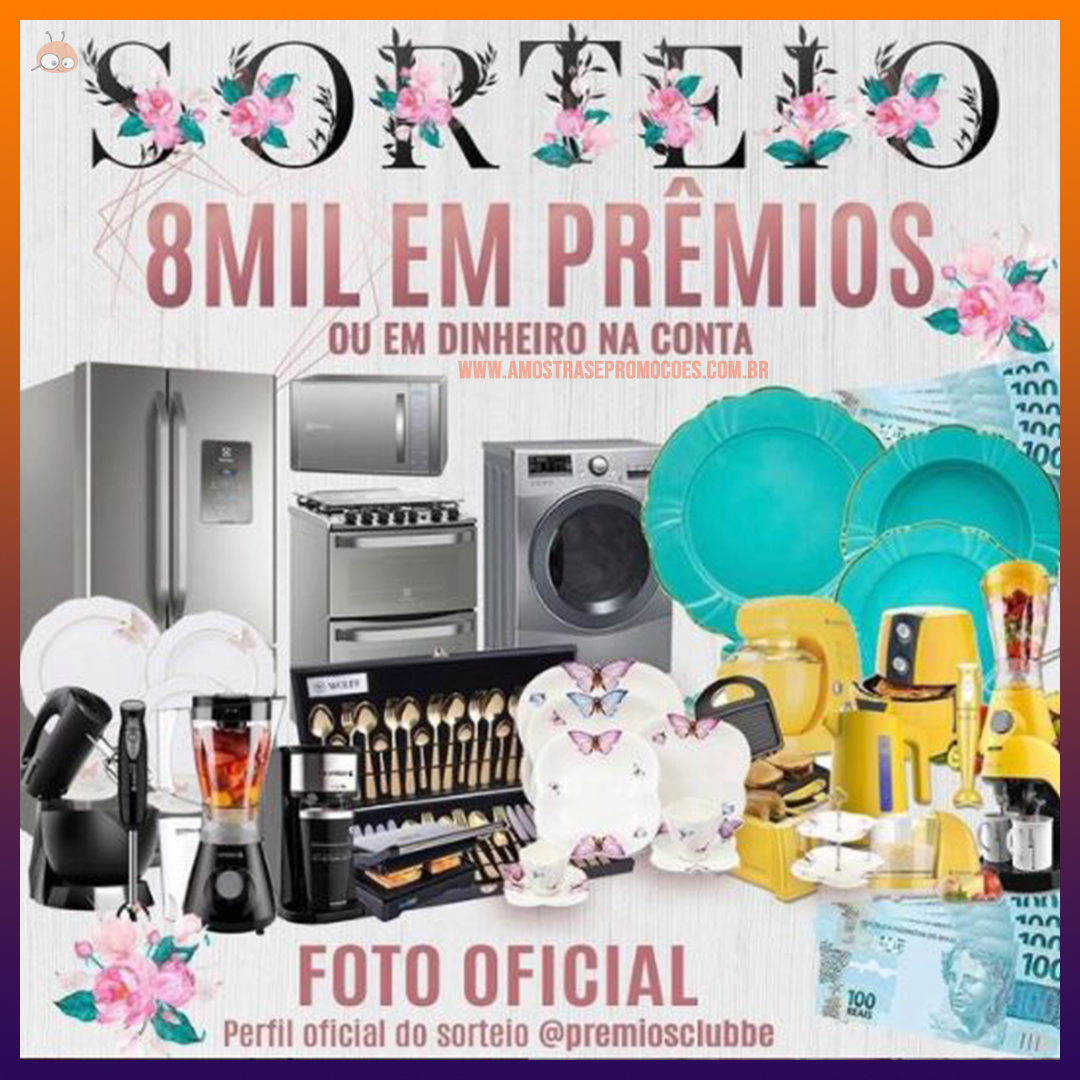 Sorteio: Concorra a R$8.000 em dinheiro ou em Prêmios.