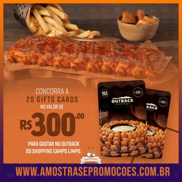 Promoção Outback: Seu Ano Pode Ser Mais Outback. Cadastre-se Agora ...