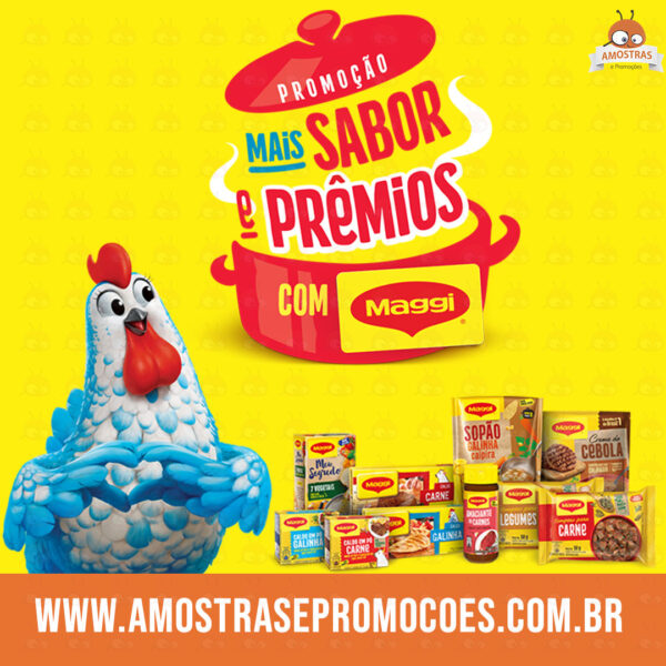 Promoção Mais Sabor e Prêmios com Maggi | Amostras e Promoções