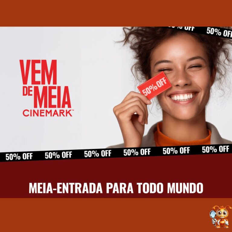 Cinemark lança Promoção “Vem de Meia”: meia-entrada para todos!